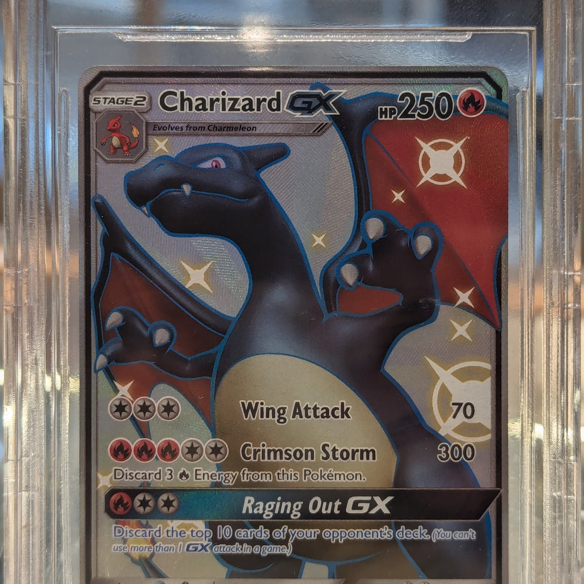 [SOLD] Pokemon TCG Graded Card: 2019 Charizard GX English BLACK LABEL ...