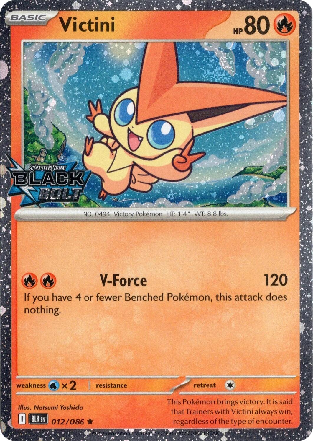 Victini (Black Bolt Stamped) [MCAP - 012/086] – Vancity CJ Trading Cards