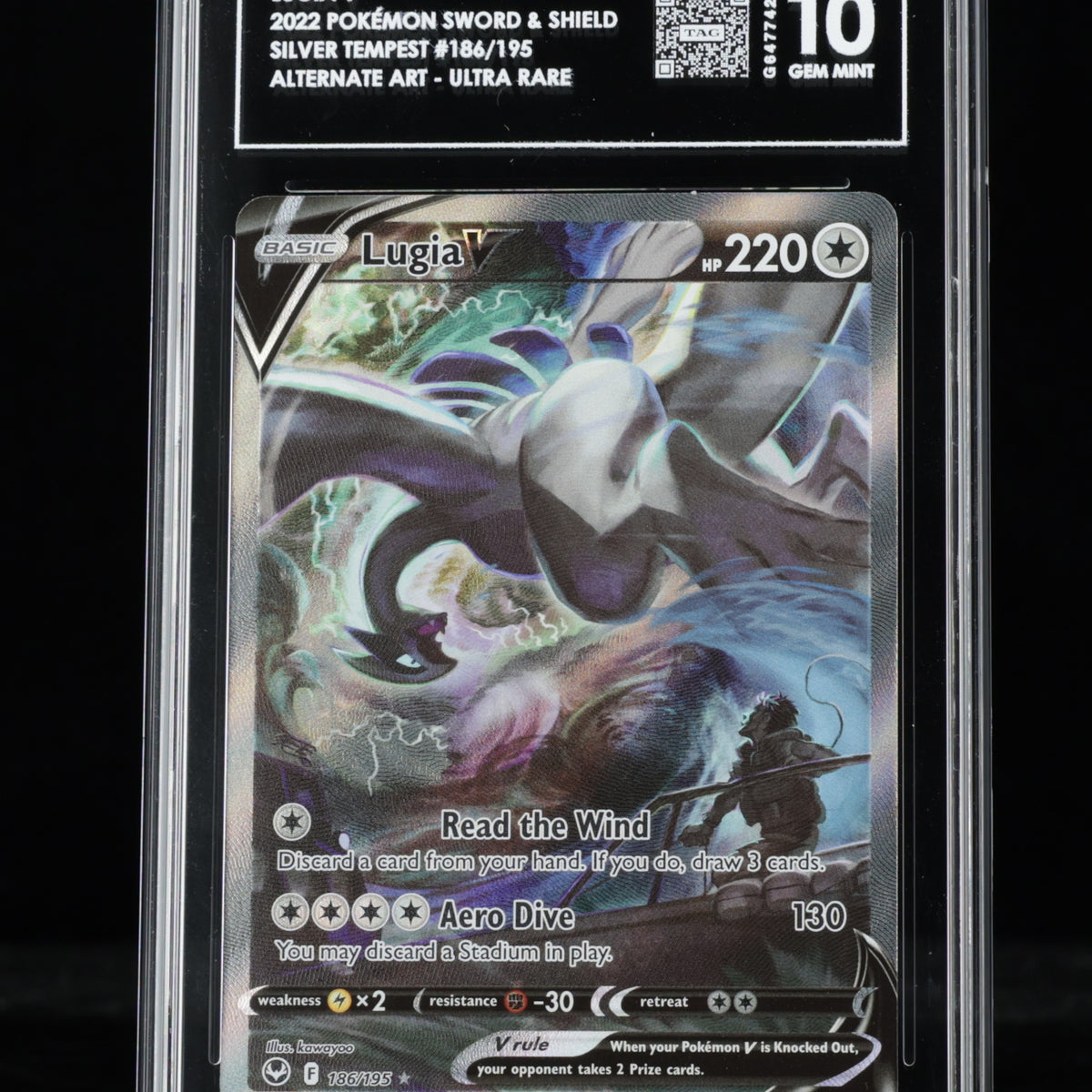 [SOLD] Pokemon TCG Graded Card: 2022 Lugia V English #186 TAG 10 ...