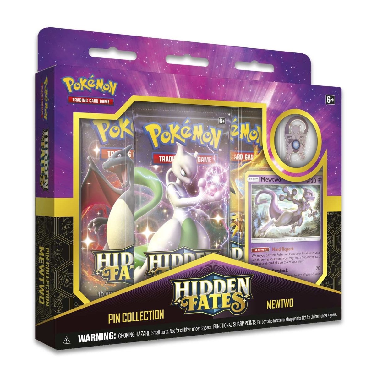 Pokemon TCG - Hidden Fates: Mewtwo Pin Collection – Vancity CJ Trading ...